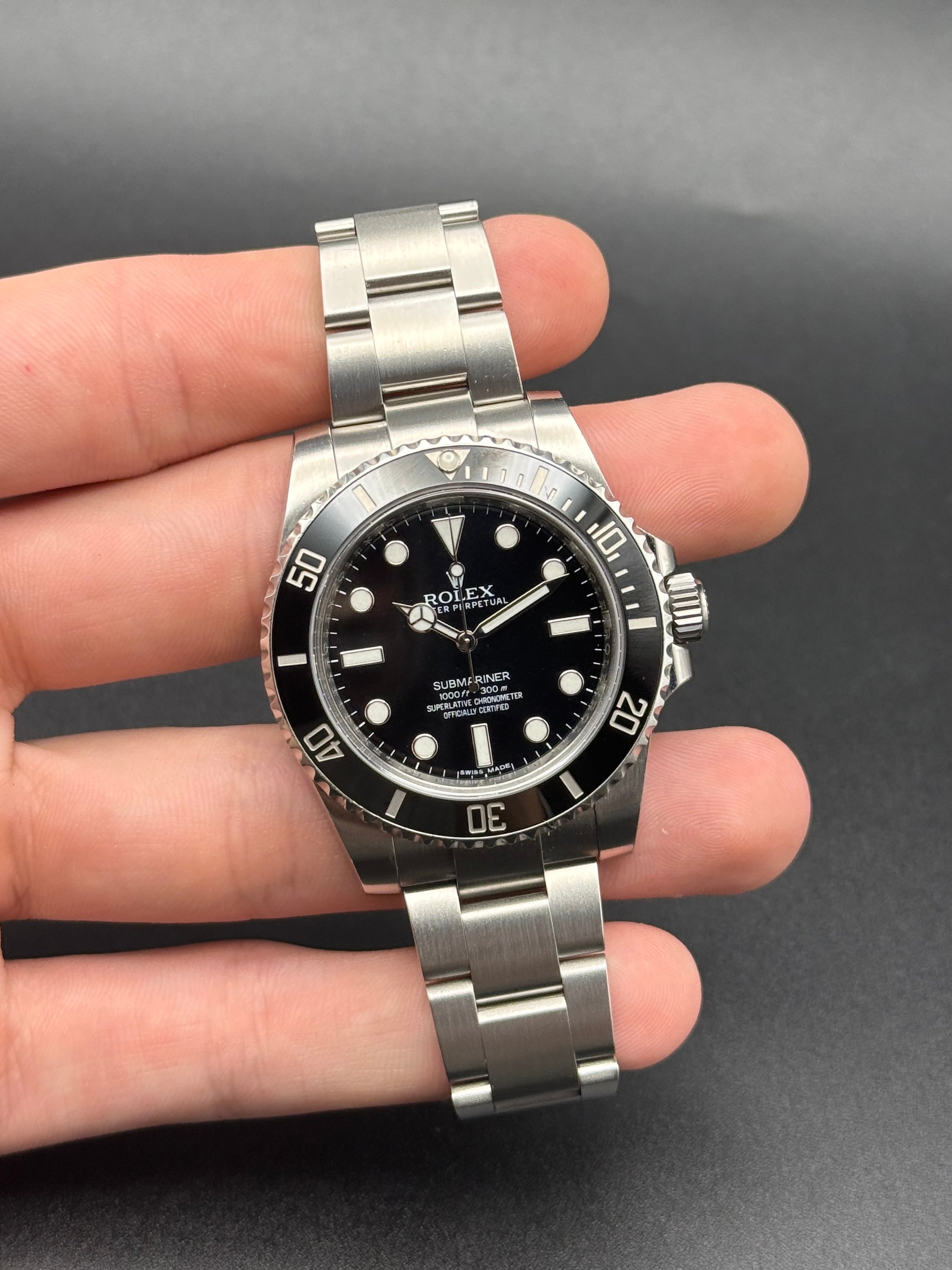 Rolex Submariner No Date Model 114060 Watch Only – QC Timepieces